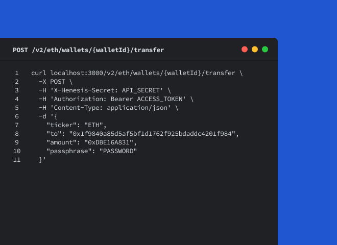 Henesis: The Most Secure Crypto Wallet API